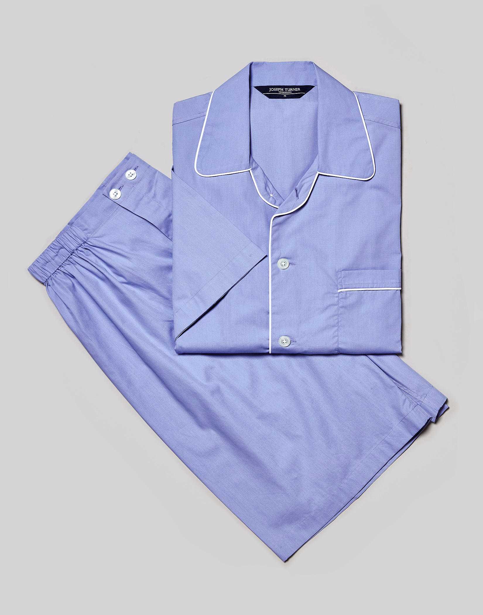 Short Pyjamas - Savoy Blue (fine)